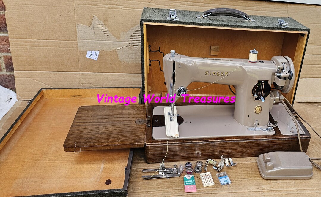 Singer 201K Aluminium Body Electric Sewing Machine With Accessories - Etsy
