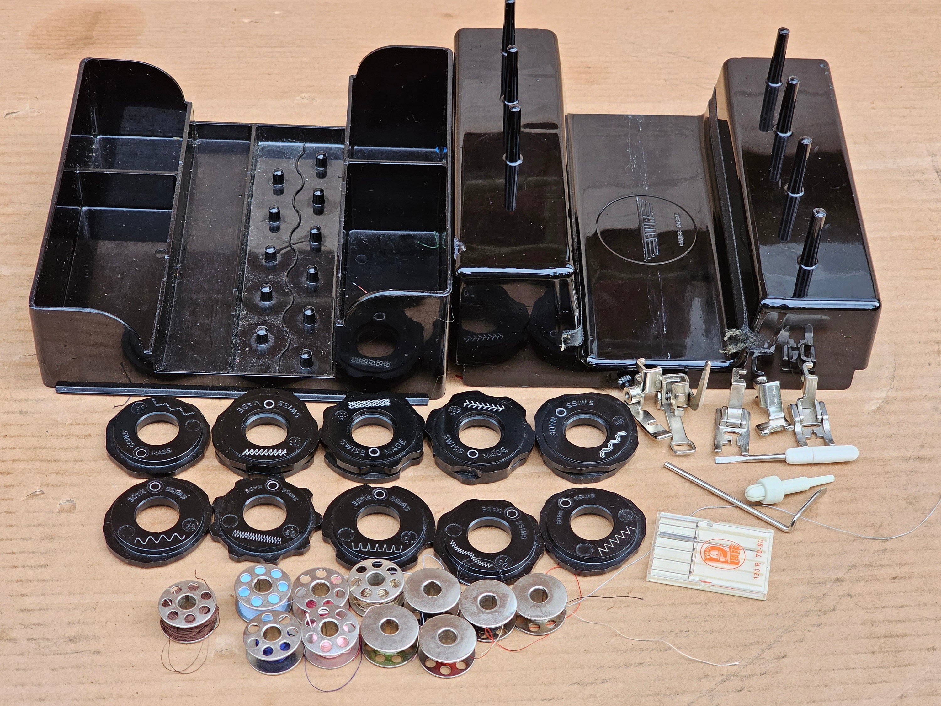 Vintage Old Elna Supermatic Sewing Machine Accessories and Case - Etsy