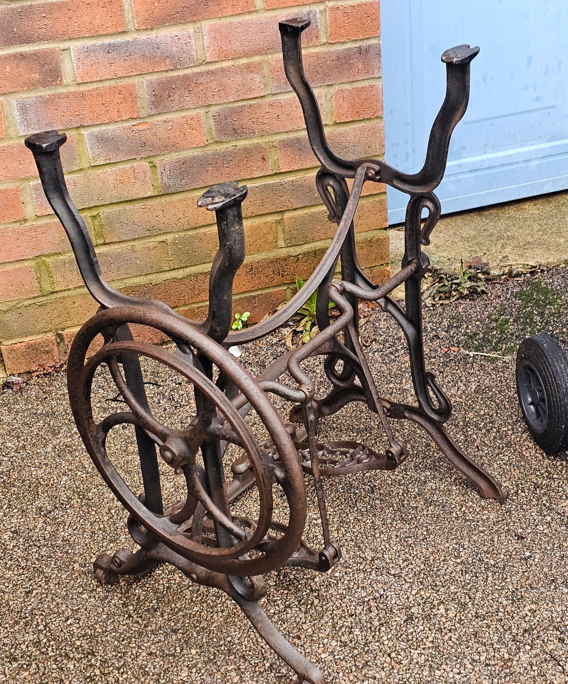 Antique Hurtu French Treadle Sewing Machine Frame Only - Etsy