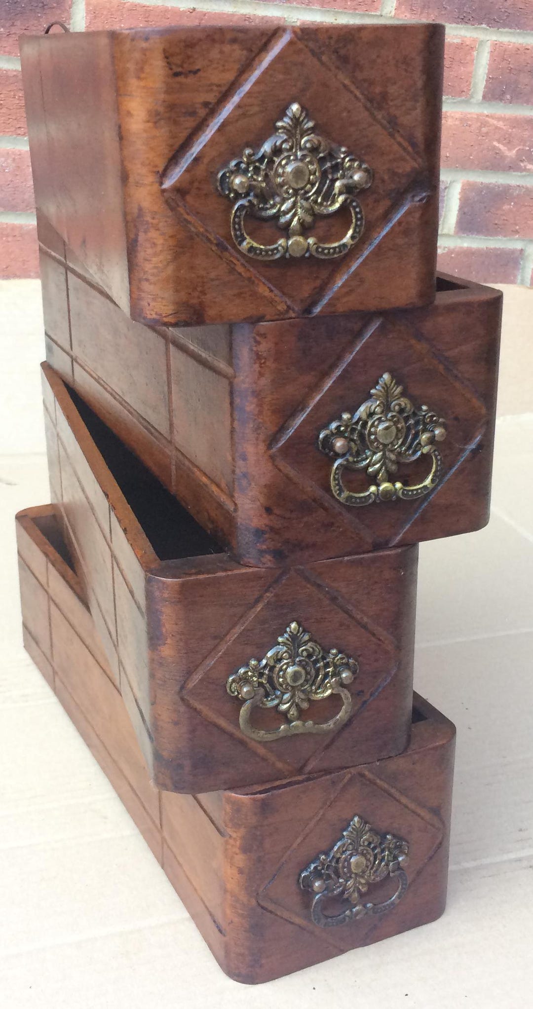 Antique Singer Treadle Sewing Machine Table Drawers X 4 - Etsy