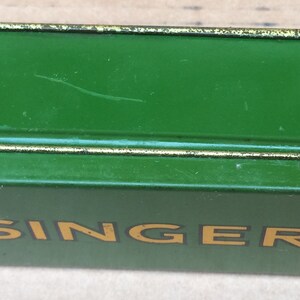 Green Singer Vintage Accessories Tin/case - Etsy