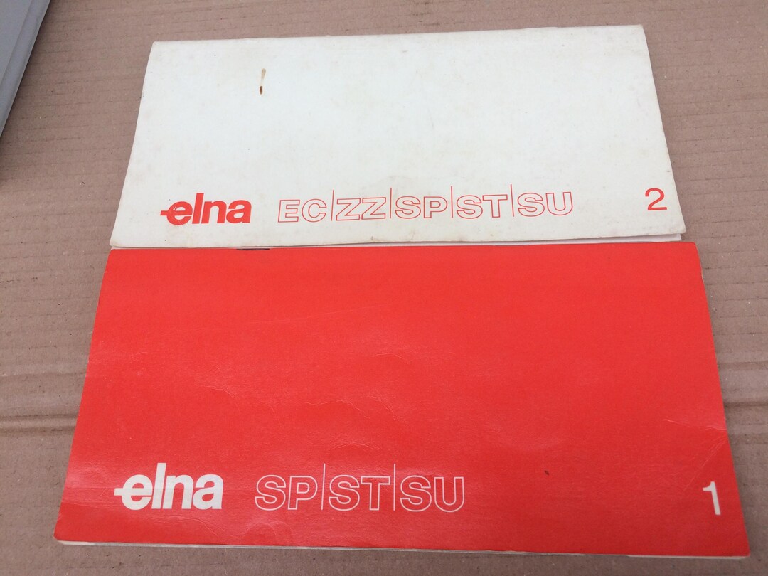 Elna Sewing Machine Model Ec, Zz, SP, ST, SU Instruction Manuals X 2 - Etsy