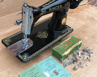 Singer 15, 15K Vintage Sewing Machine With Bentwood Case - Etsy