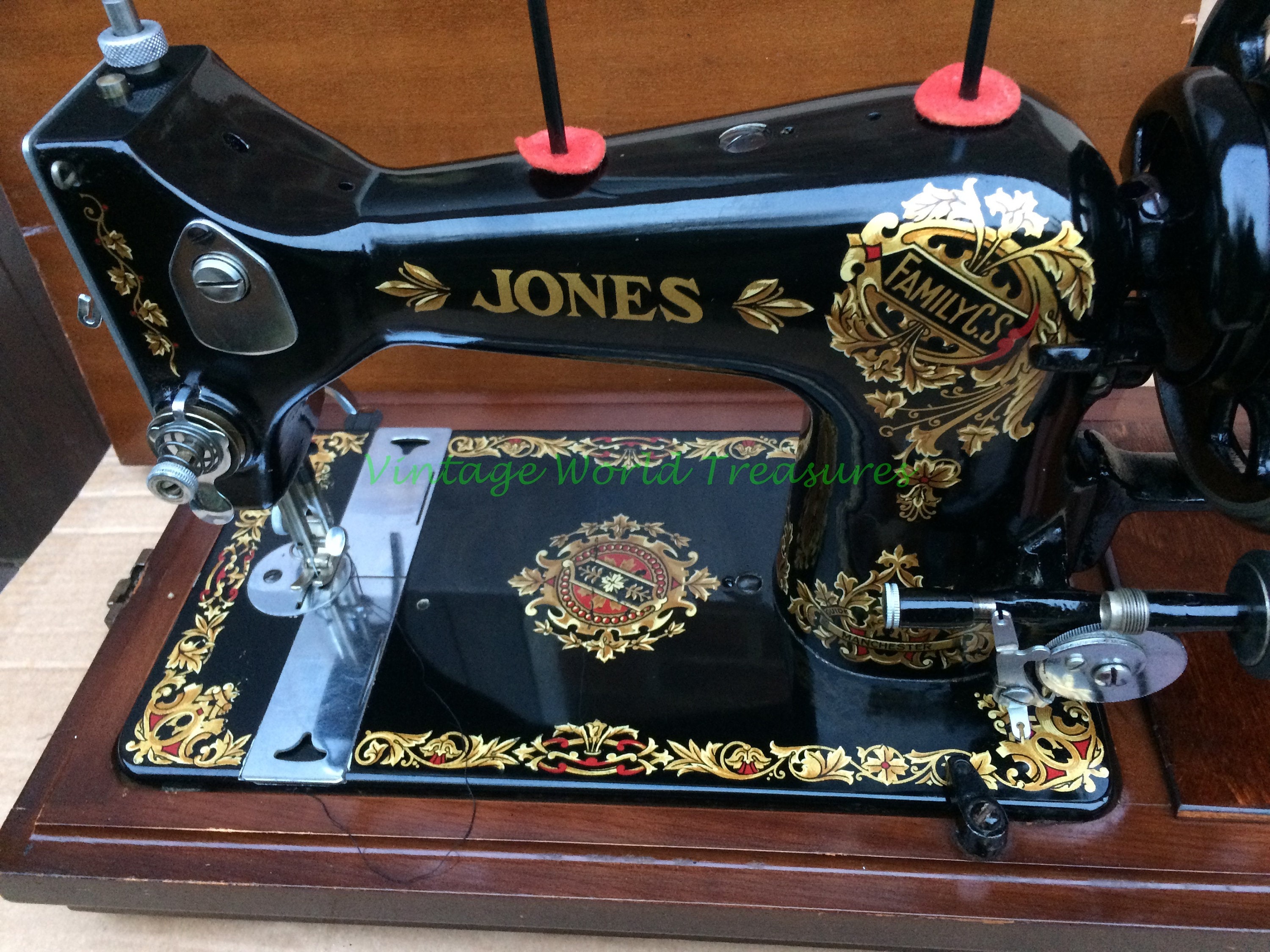 Beautiful Jones Hand Crank Vintage Sewing Machine - Etsy