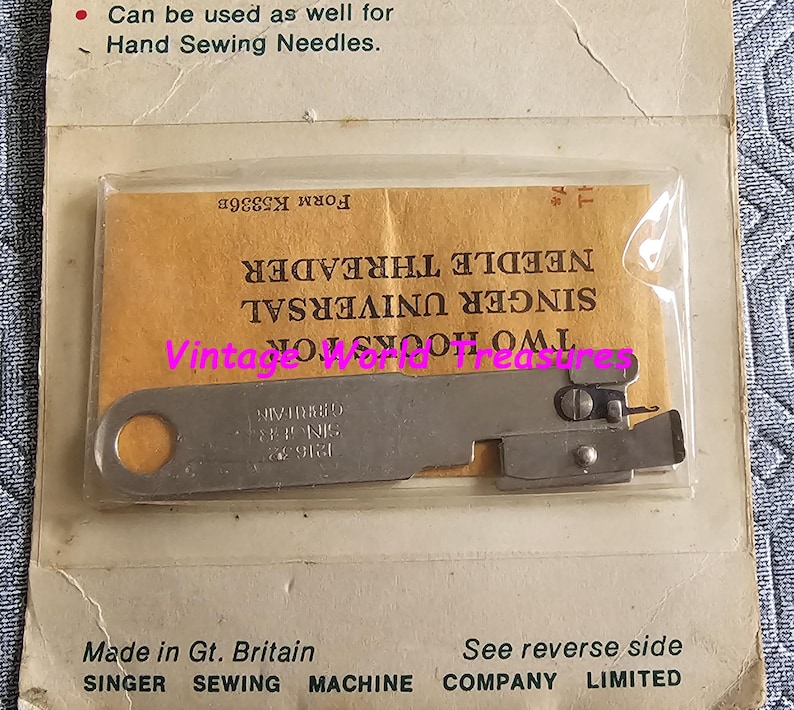 Singer Universal Needle Threader 121632 in Original Pack. - Etsy