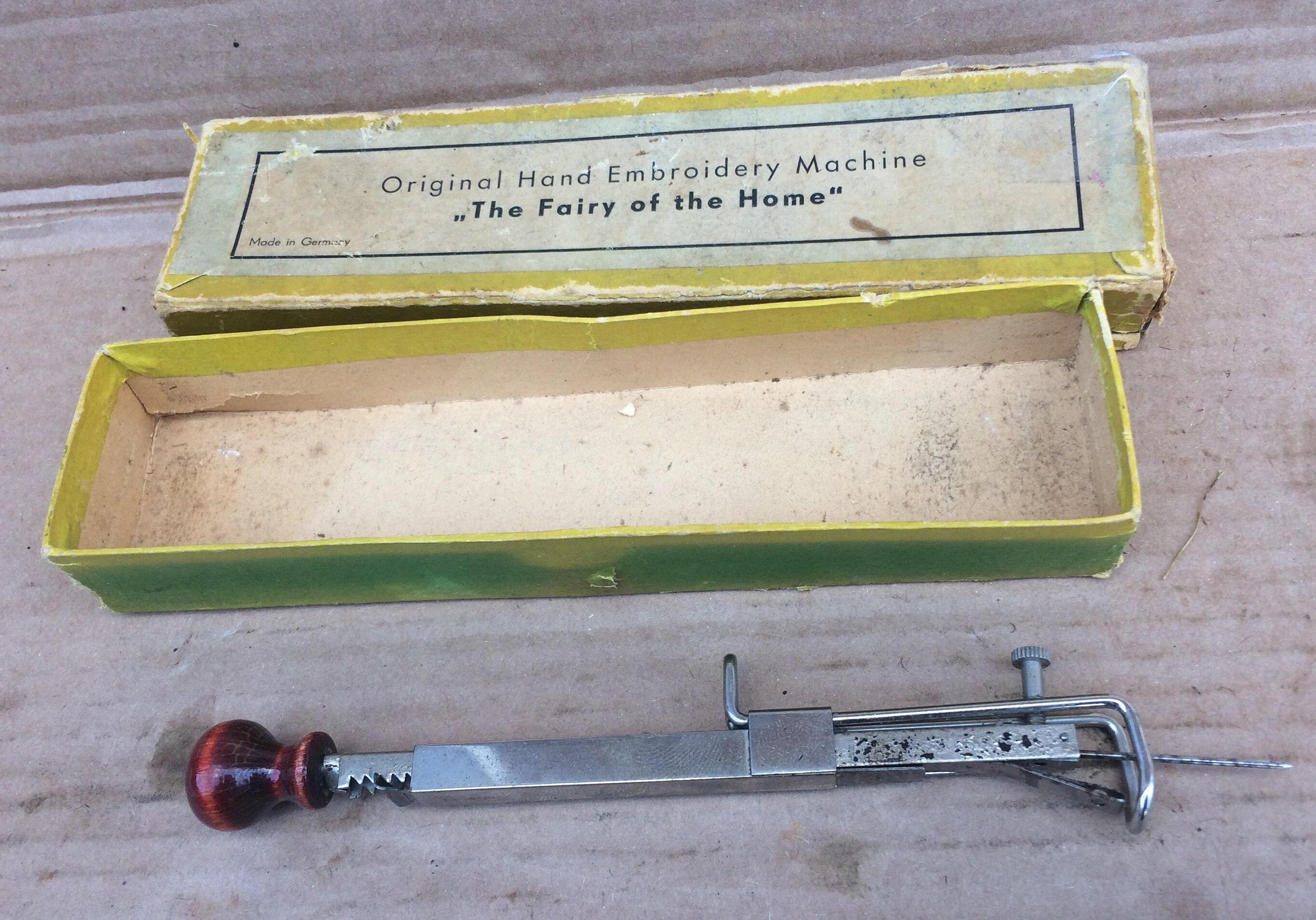 Original Hand Embroidery Machine the Fairy of the Home Made in Germany ...