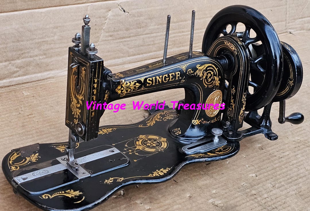 1881 Singer 12K Fiddle Base Head With Acanthus Decals - Etsy
