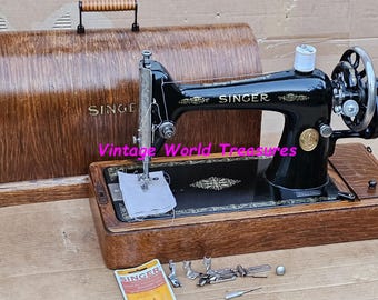 Vintage Singer 66K Lotus Hand Crank Sewing Machine - Etsy