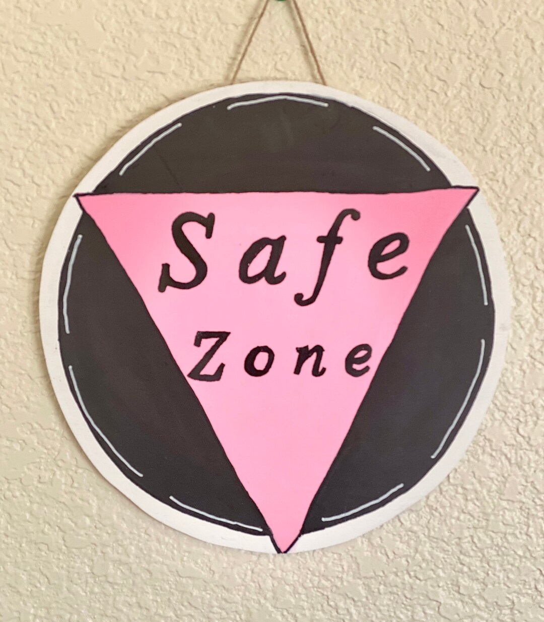 Safe Zone Sign - Etsy
