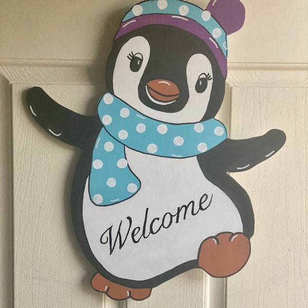 Penguin Door Sign - Etsy