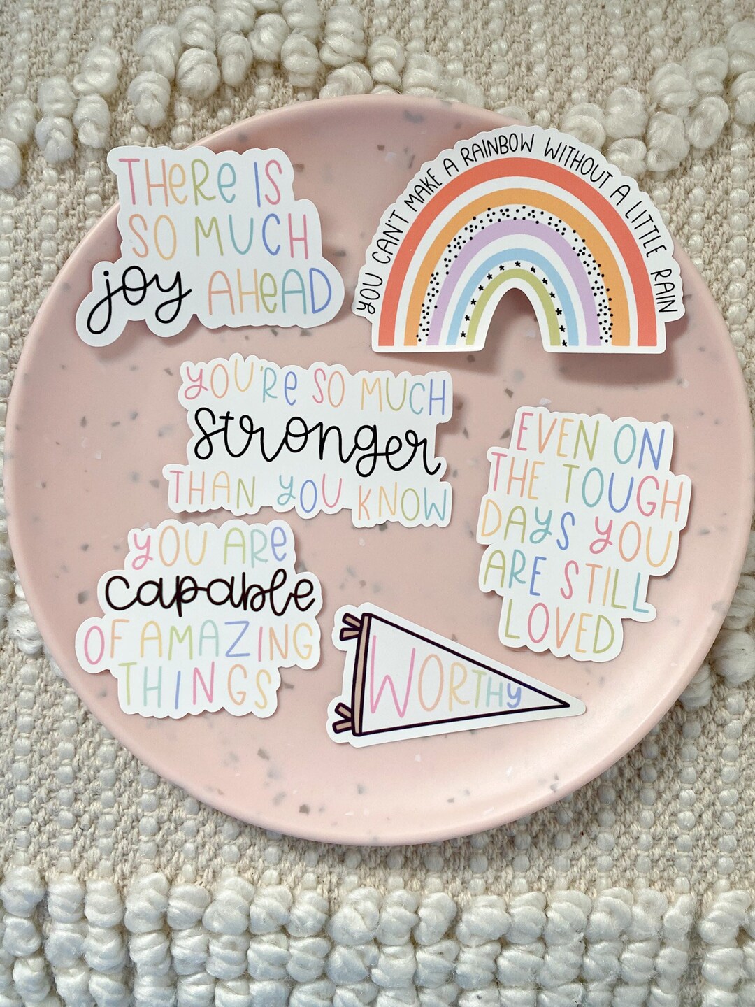 Positive Quote Sticker Bundle Sticker Bundles, Sticker Pack, Quote ...