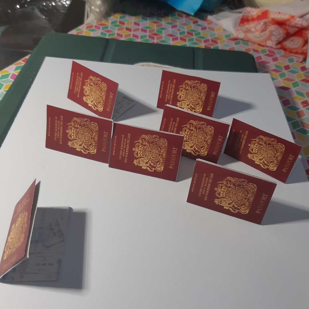 Mini UK Passports - Etsy