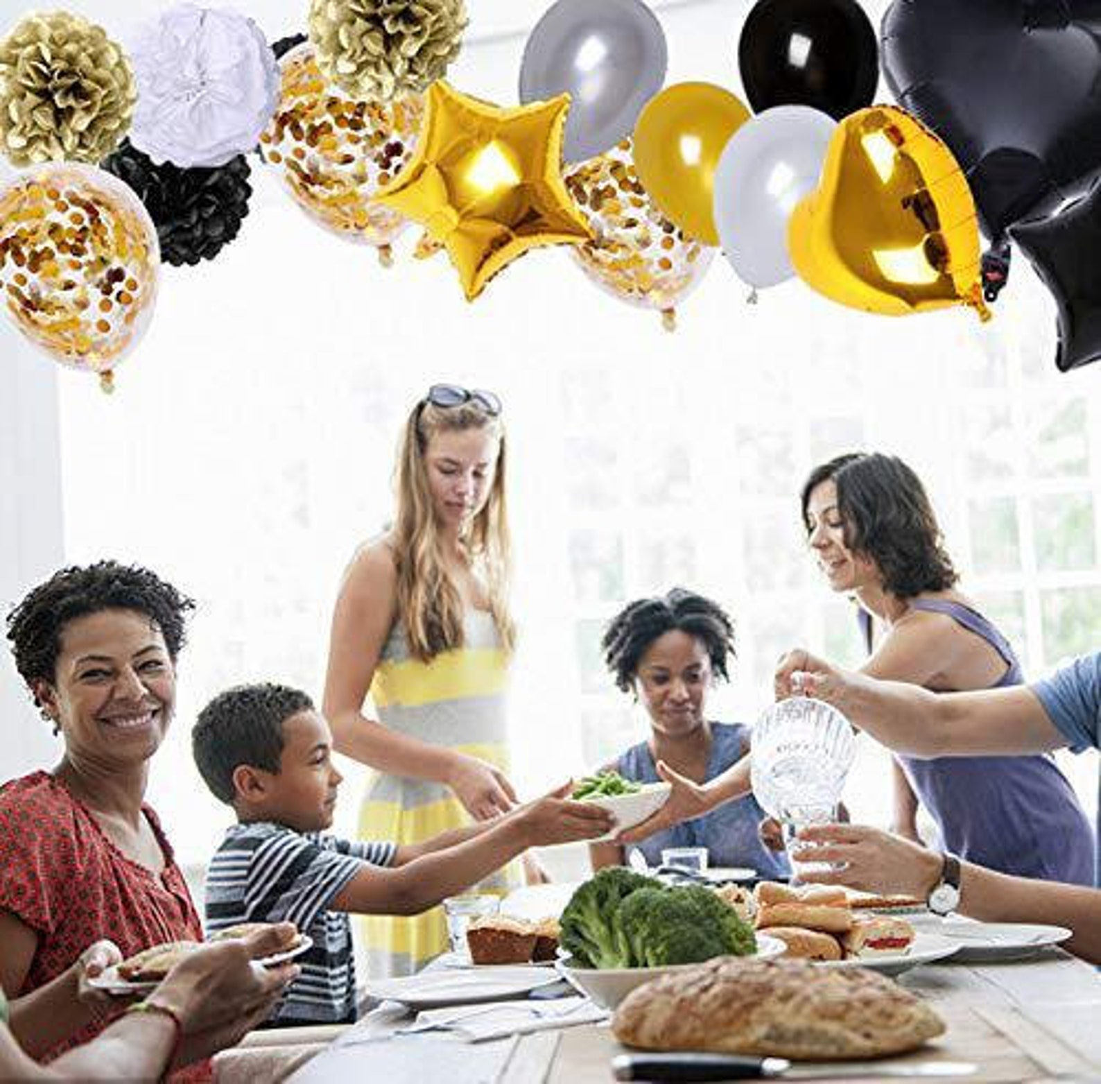 Premium Reusable Birthday Party Decorations 102 PCS Birthday Decoration ...