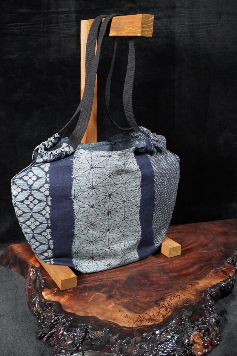 Blue Japanese Yukata Hobo Bag - Etsy
