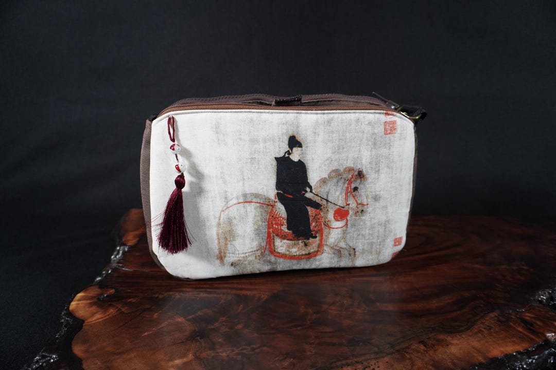Shoulder or Crossbody Bag - Chinese Nobility & Horses Book Bag . Kimono ...