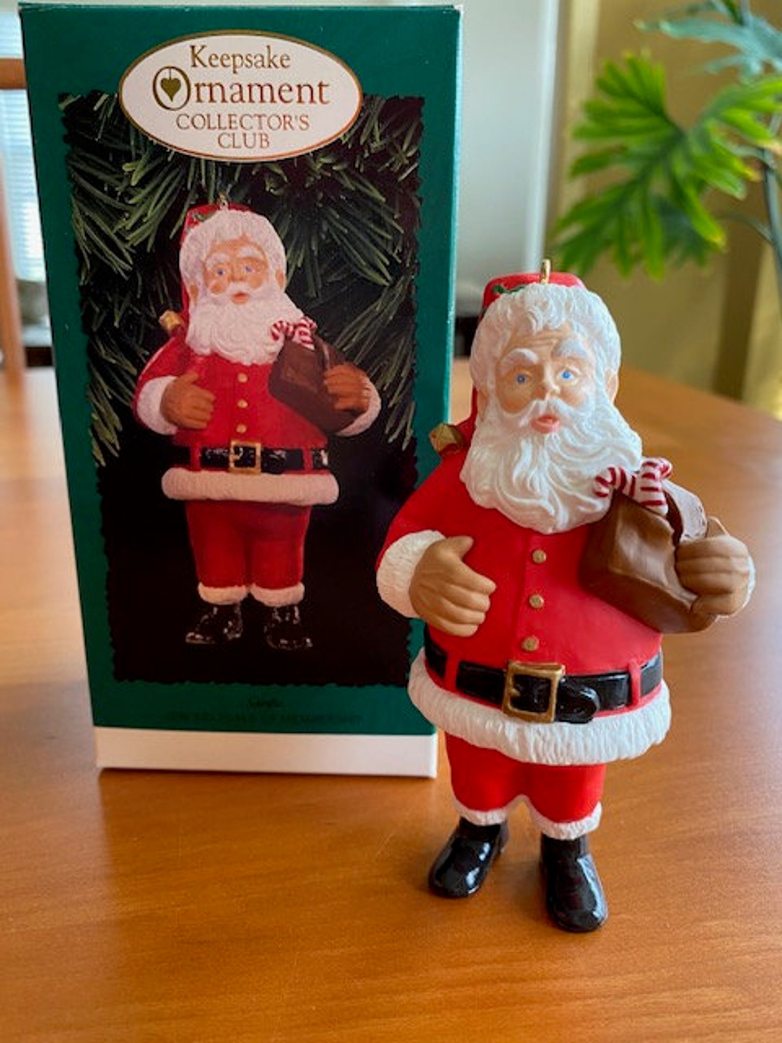 Hallmark Keepsake Ornament Santa 1996 Collector's Club - Etsy