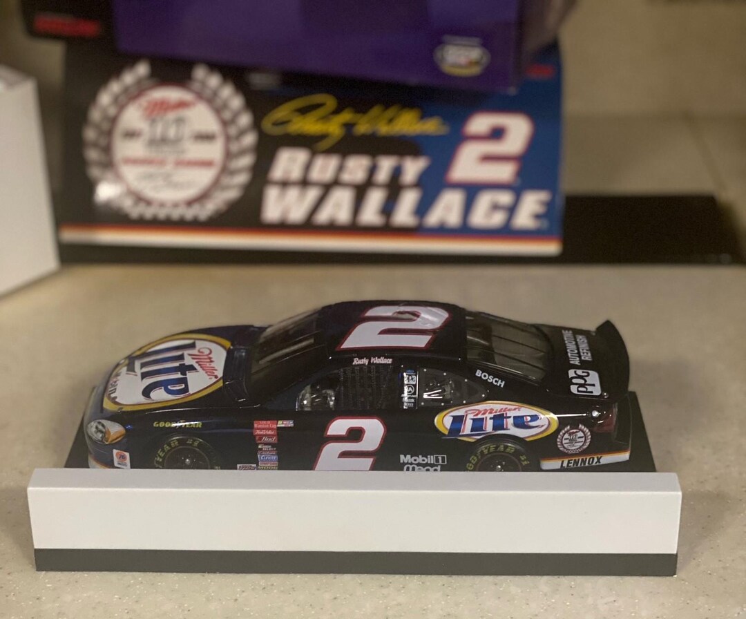 Rusty Wallace #2 1991- 2000 Mounted Taurus Miller Lite 10th Anniversary ...