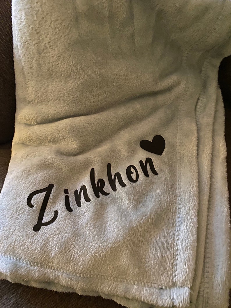 Custom Throw Blanket Personalized Blanket Vinyl or - Etsy