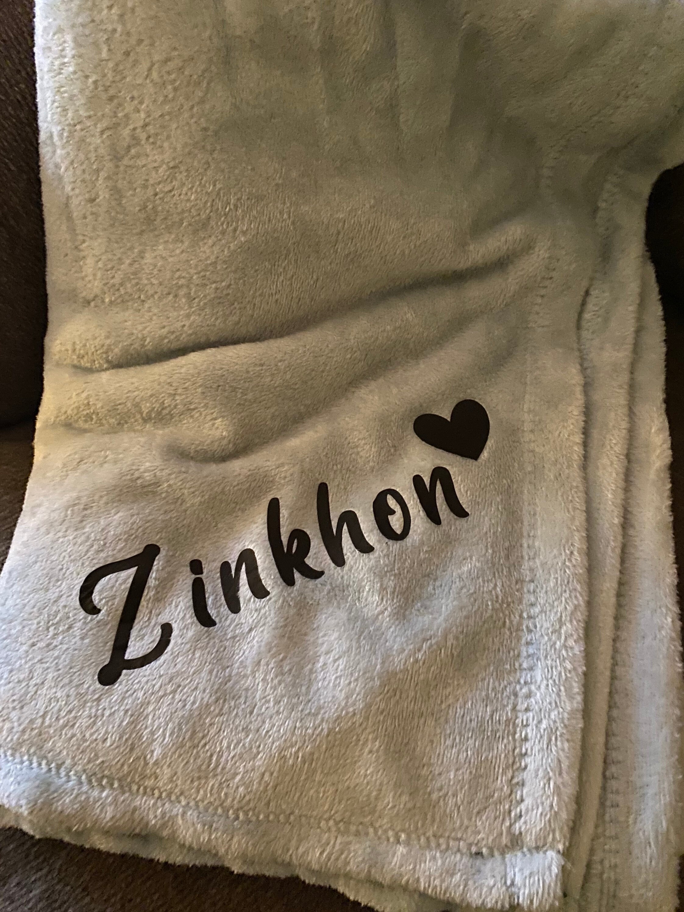 Custom Throw Blanket Personalized Blanket Vinyl or - Etsy