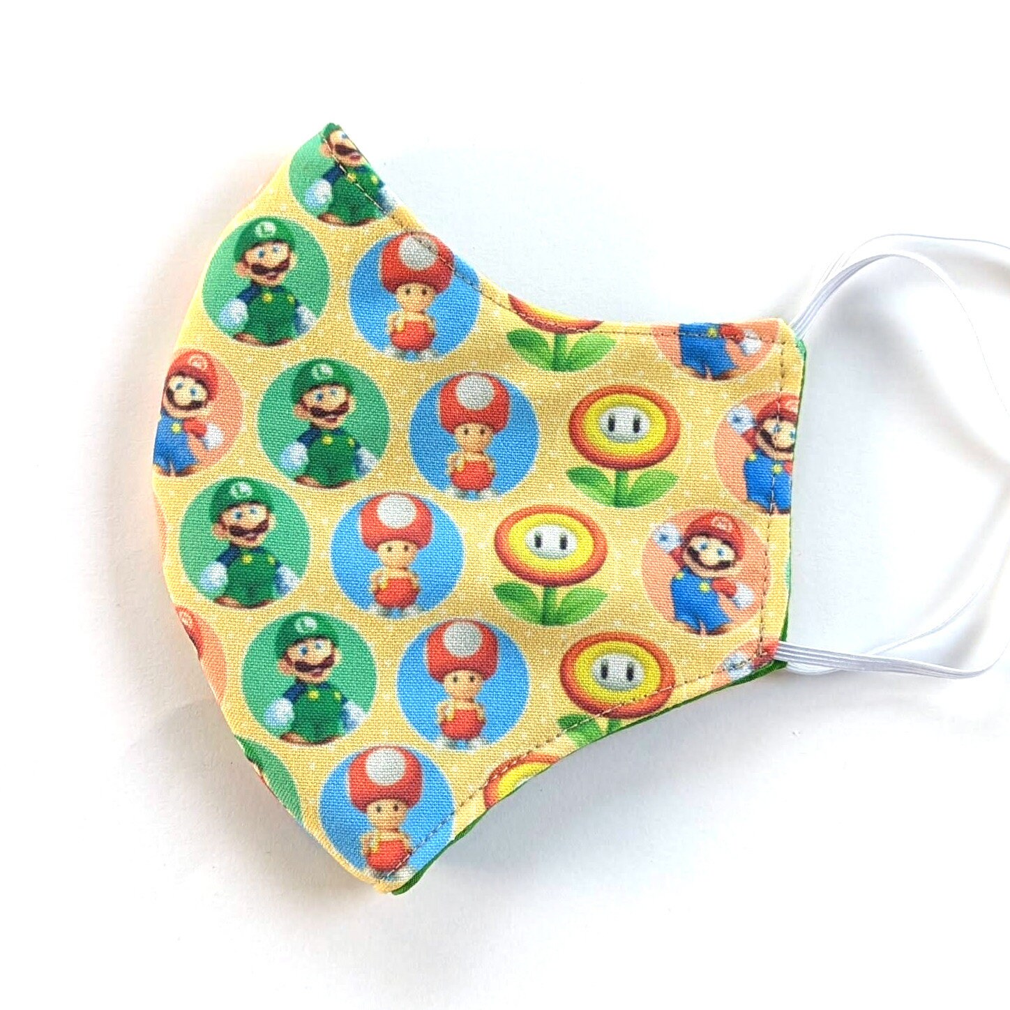 Handsewn Mask Super Mario Bros Fabric Face Covering 2 Layer - Etsy