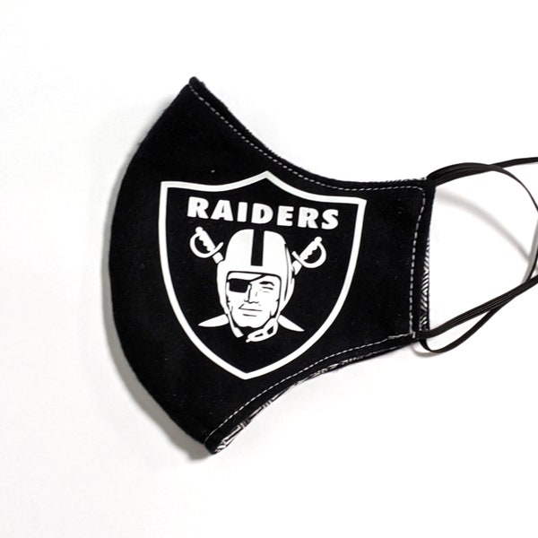 Raiders Face Mask - Etsy