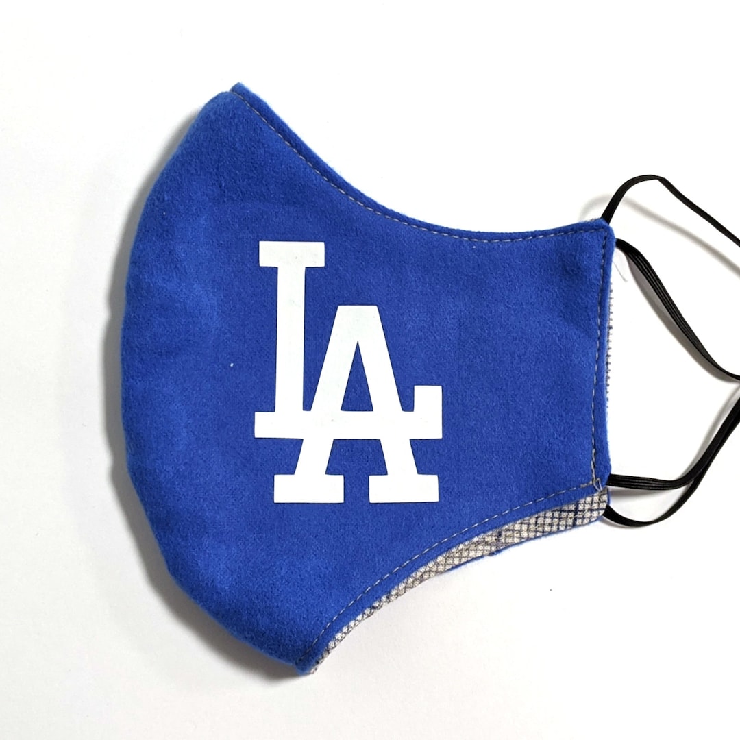 Dodgers Face Covering, 3 Layer MLB Face Mask With Adjustable Elastic ...
