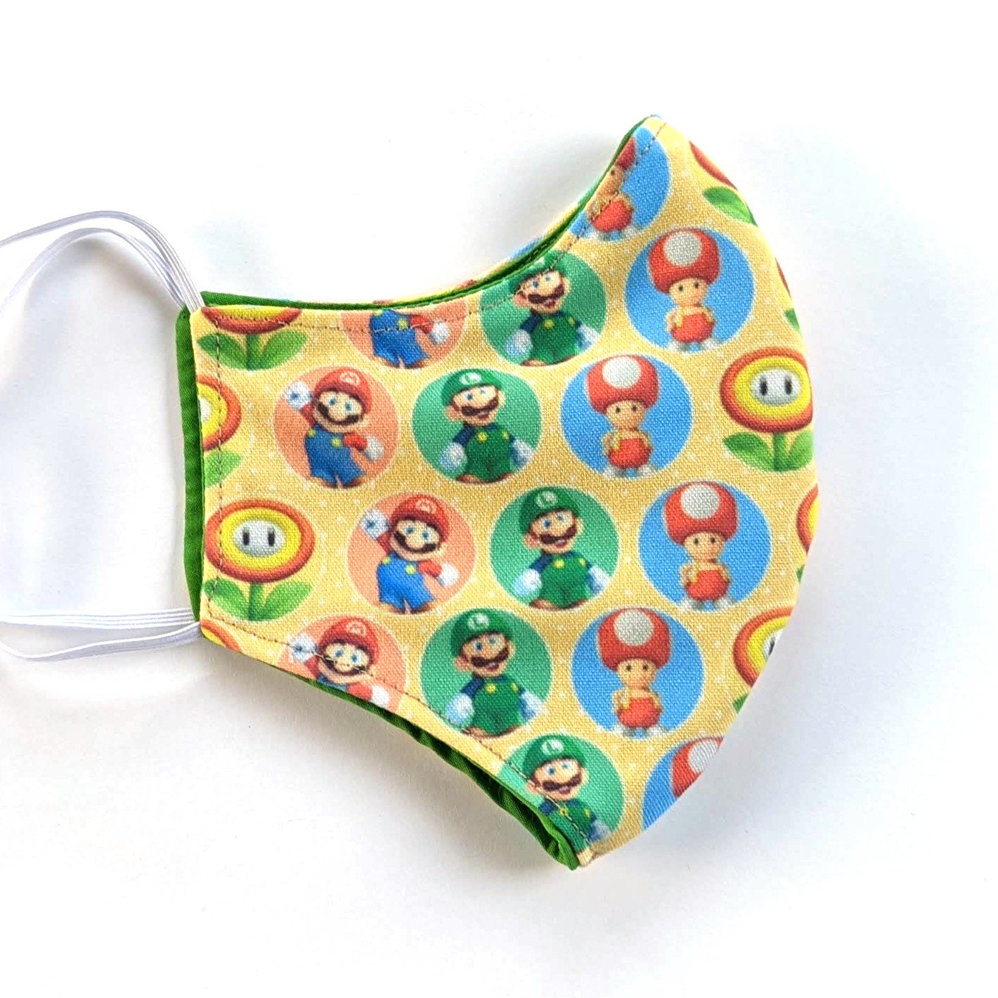 Handsewn Mask Super Mario Bros Fabric Face Covering 2 Layer - Etsy
