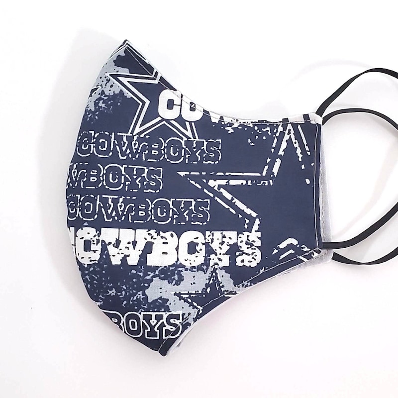 Dallas Cowboys Face Mask - Etsy