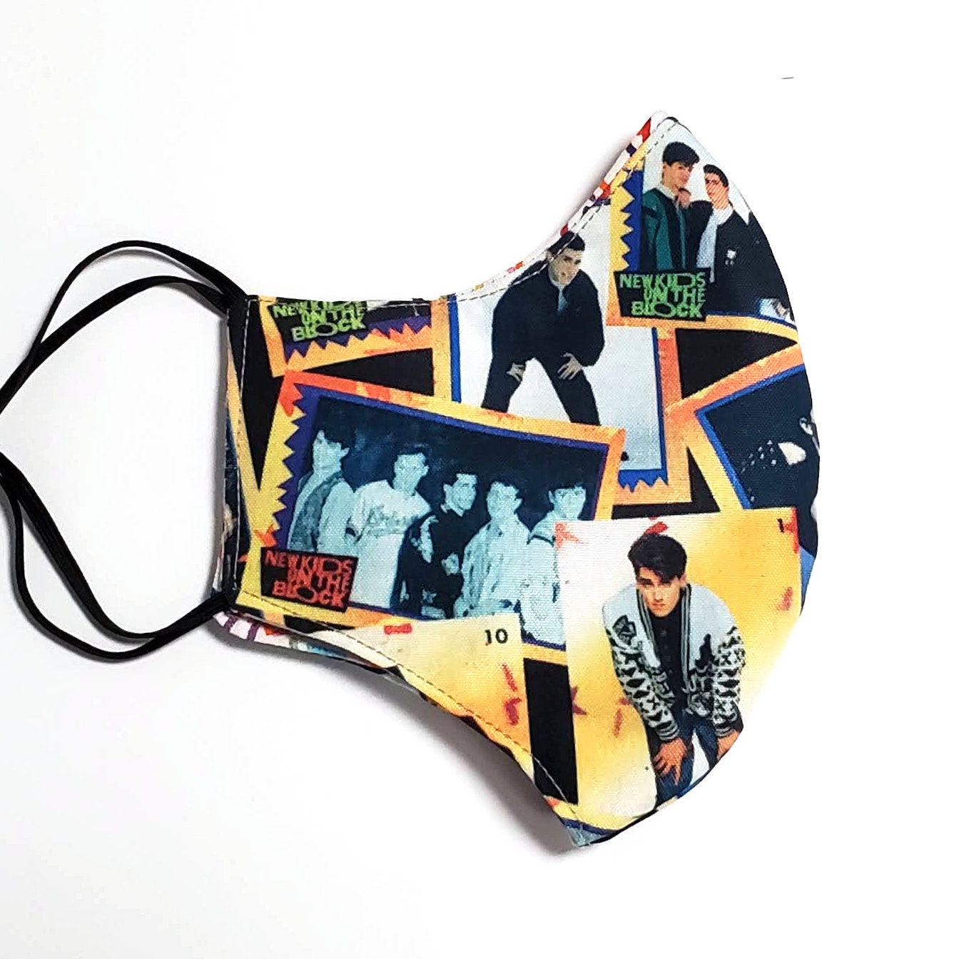 NKOTB Fabric Cards Design Hand-sewn Face Covering 3 Layer New - Etsy