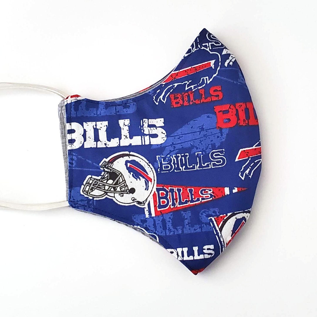 Buffalo Bills Distressed Collage Face Covering 2 Layer NFL - Etsy
