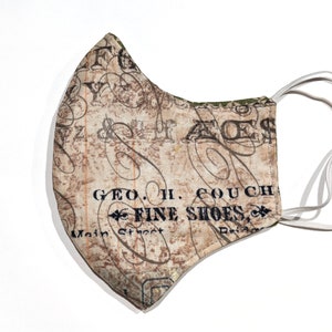 Tim Holtz Rose Parcel Hand-sewn Face Covering, Handmade Face Mask With ...