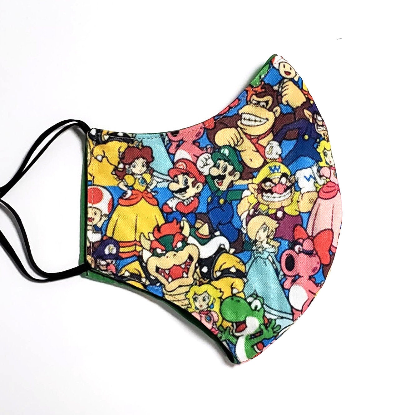 Handsewn Mask Super Mario Bros Fabric Face Covering 2 Layer - Etsy