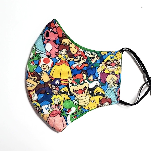 Face Mask Mario Bros - Etsy
