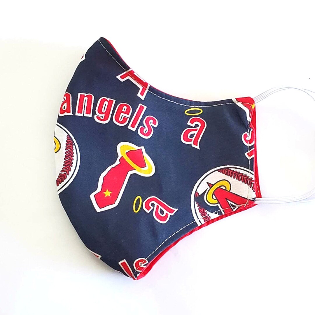 Vintage Angels Fabric Face Covering, 2 Layer MLB Face Mask With ...