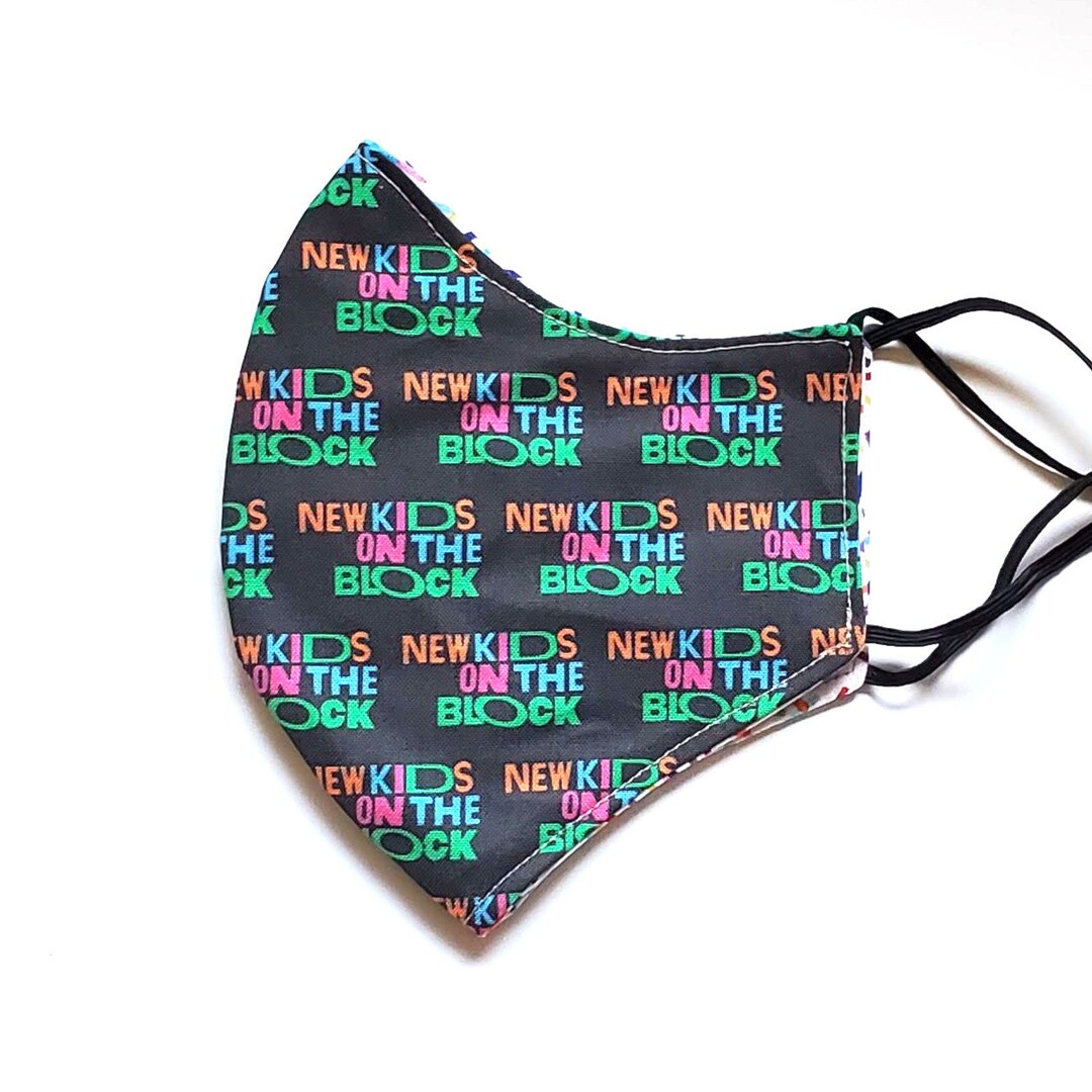 NKOTB Fabric Hand-sewn Face Covering, 2 Layer New Kids on the Block ...
