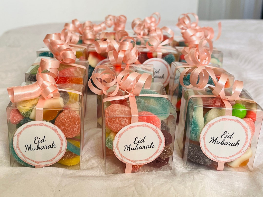 Eid Mubarak Halal Sweet Cube Favour Box Personalised Sweet Treat Box - Etsy