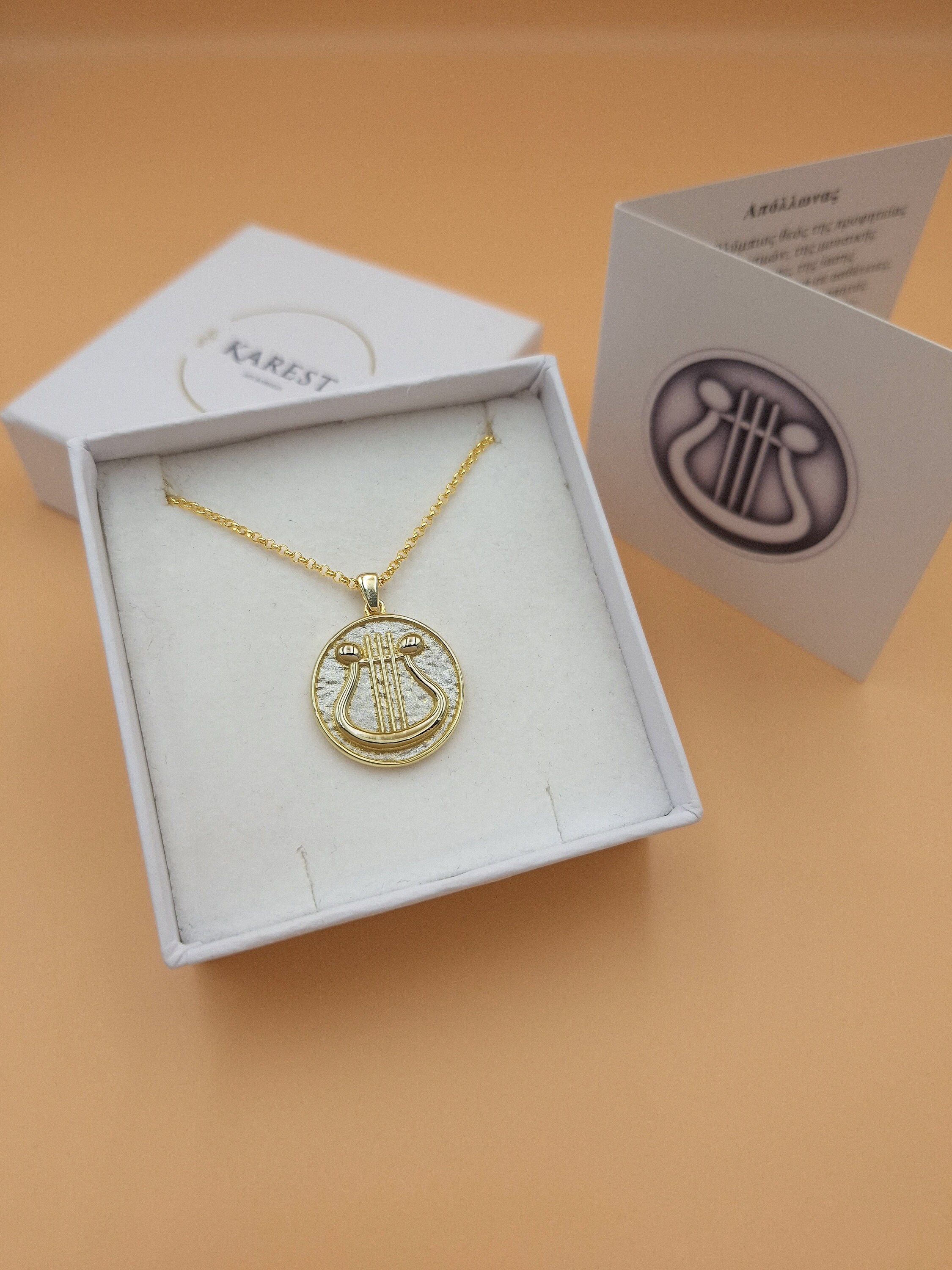 Apollo Necklace Ancient Greek Coin Necklace Apollo Pendant Olympian ...