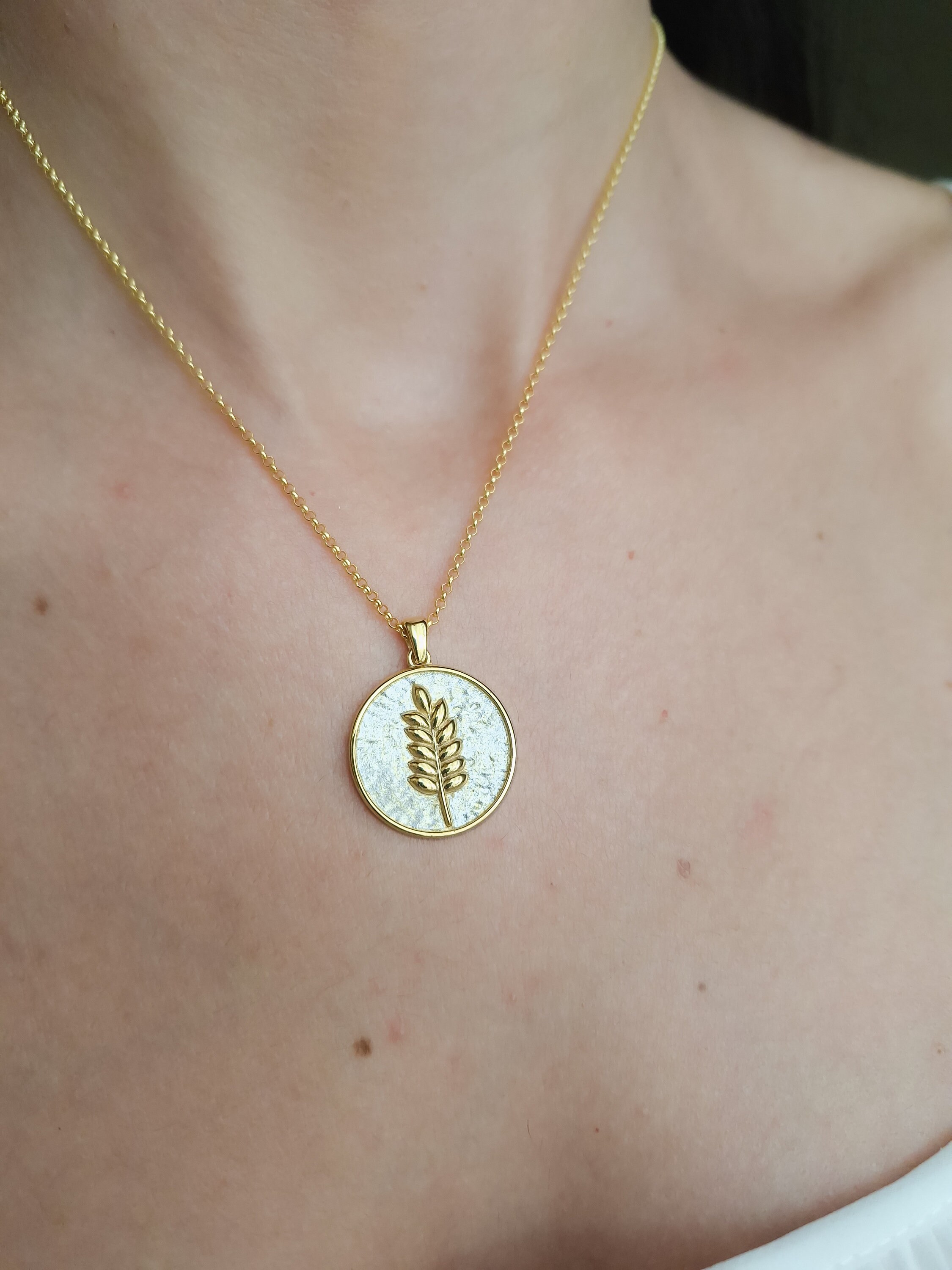 Demeter Necklace Ancient Greek Gods Necklace Olive Coin Olympian Gods ...
