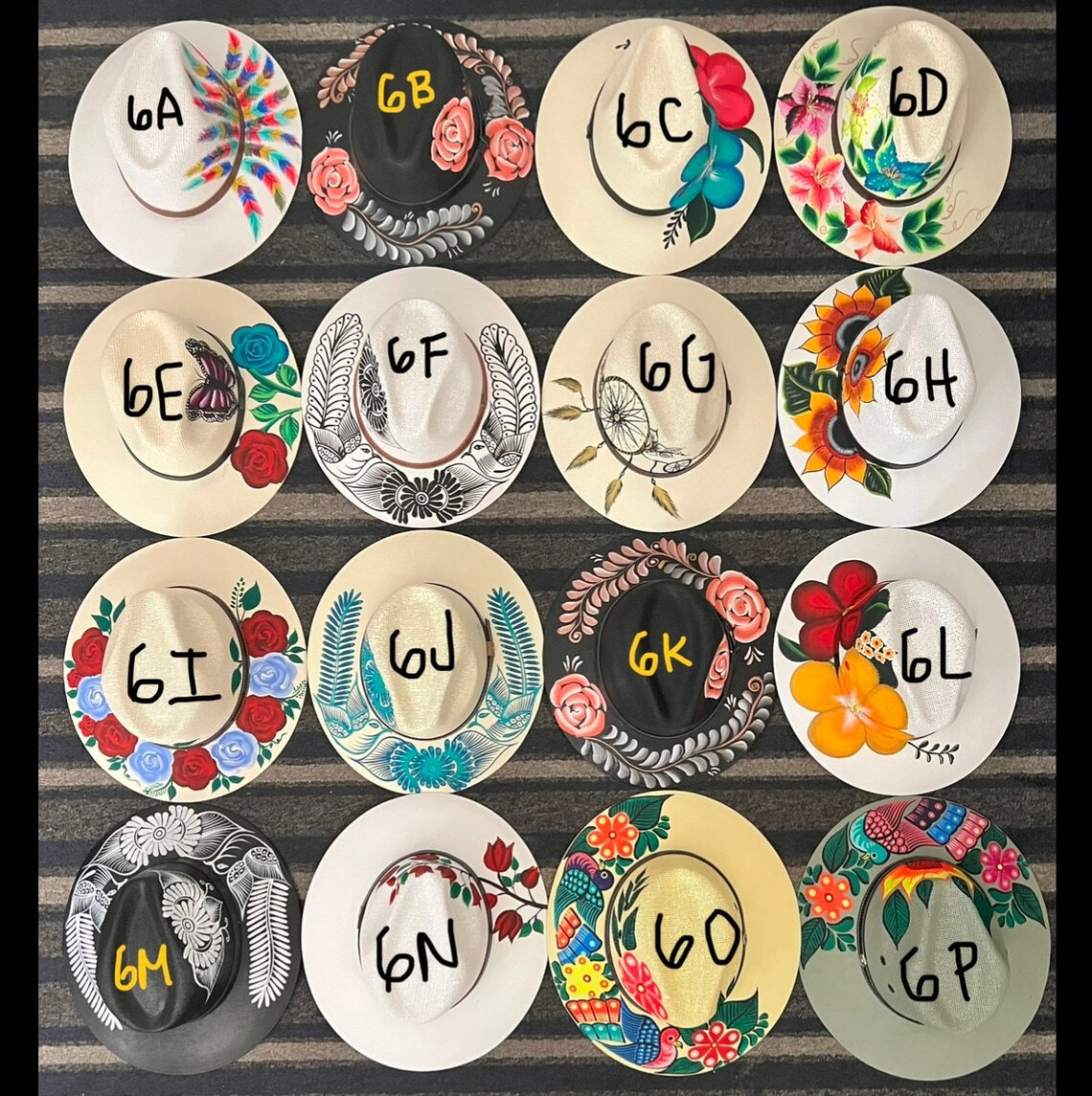 Hand Painted Mexican Hats - Etsy