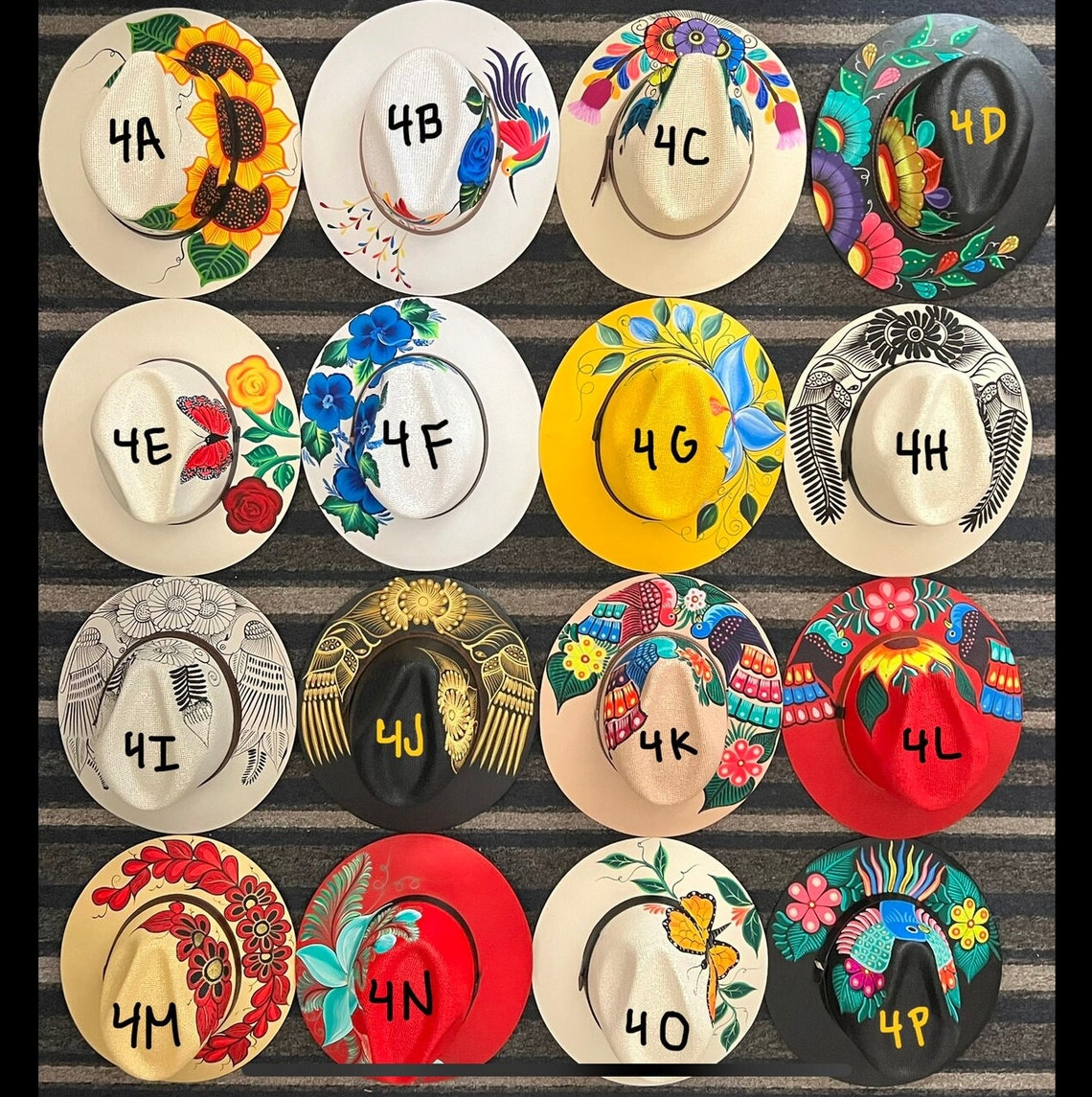 Hand Painted Mexican Hats - Etsy