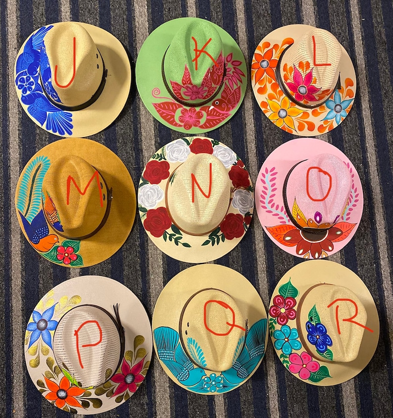 Hand painted Mexican hats | Etsy