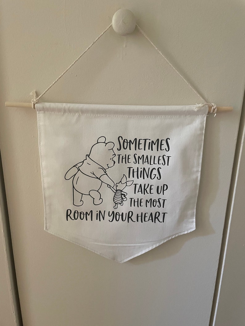 Winnie the Pooh White Banner - Etsy