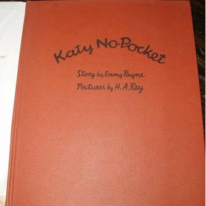 Katy No-pocket, 1944, 1st Edition , 1st Printing in DJ , H.A REY , Emmy ...