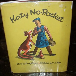 Katy No-pocket, 1944, 1st Edition , 1st Printing in DJ , H.A REY , Emmy ...