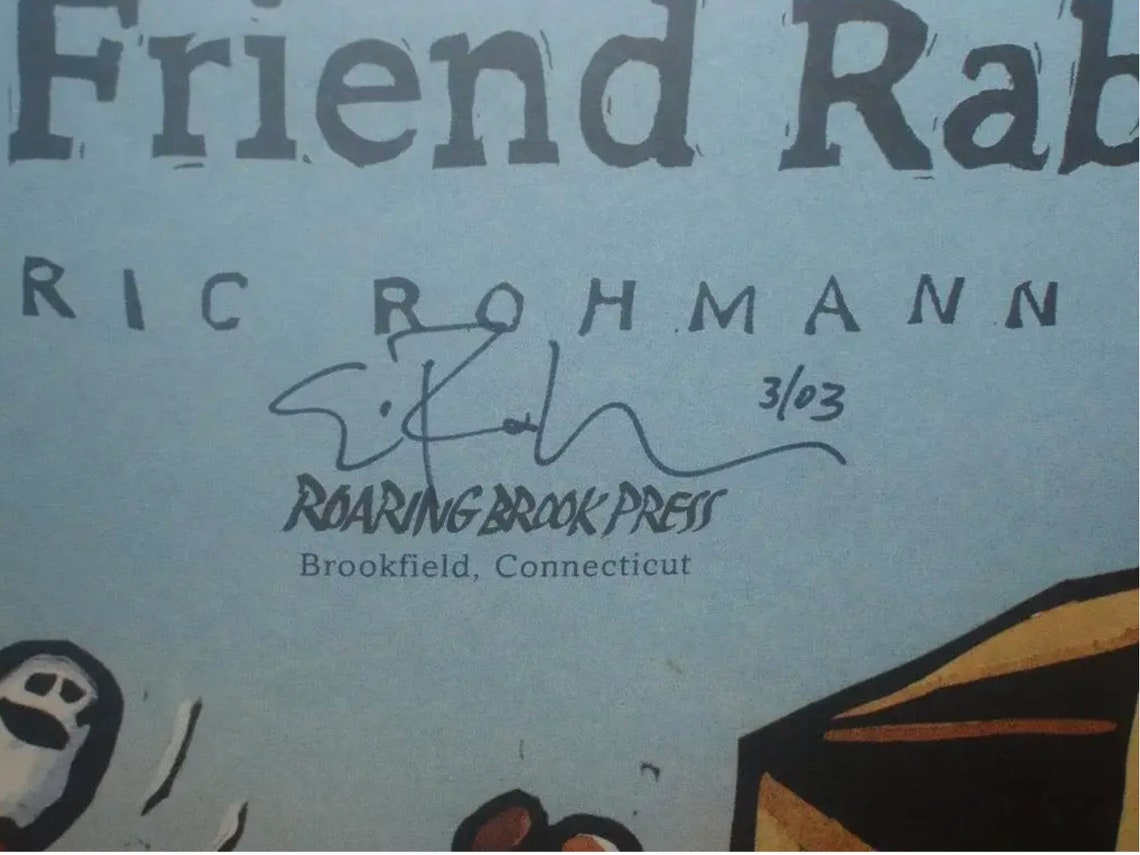 My Friend Rabbit, 1st Printing , SIGNED , Caldecott Award , Eric ...