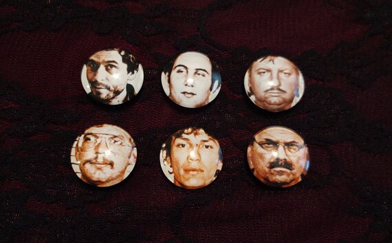 Serial Killer Mugshot Glass Magnet Set of Six | Etsy