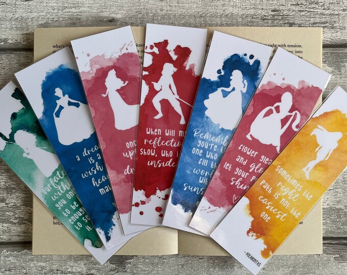 Princess Bookmark Collection Bookmarks Bookish Gift for Book Lover Page ...