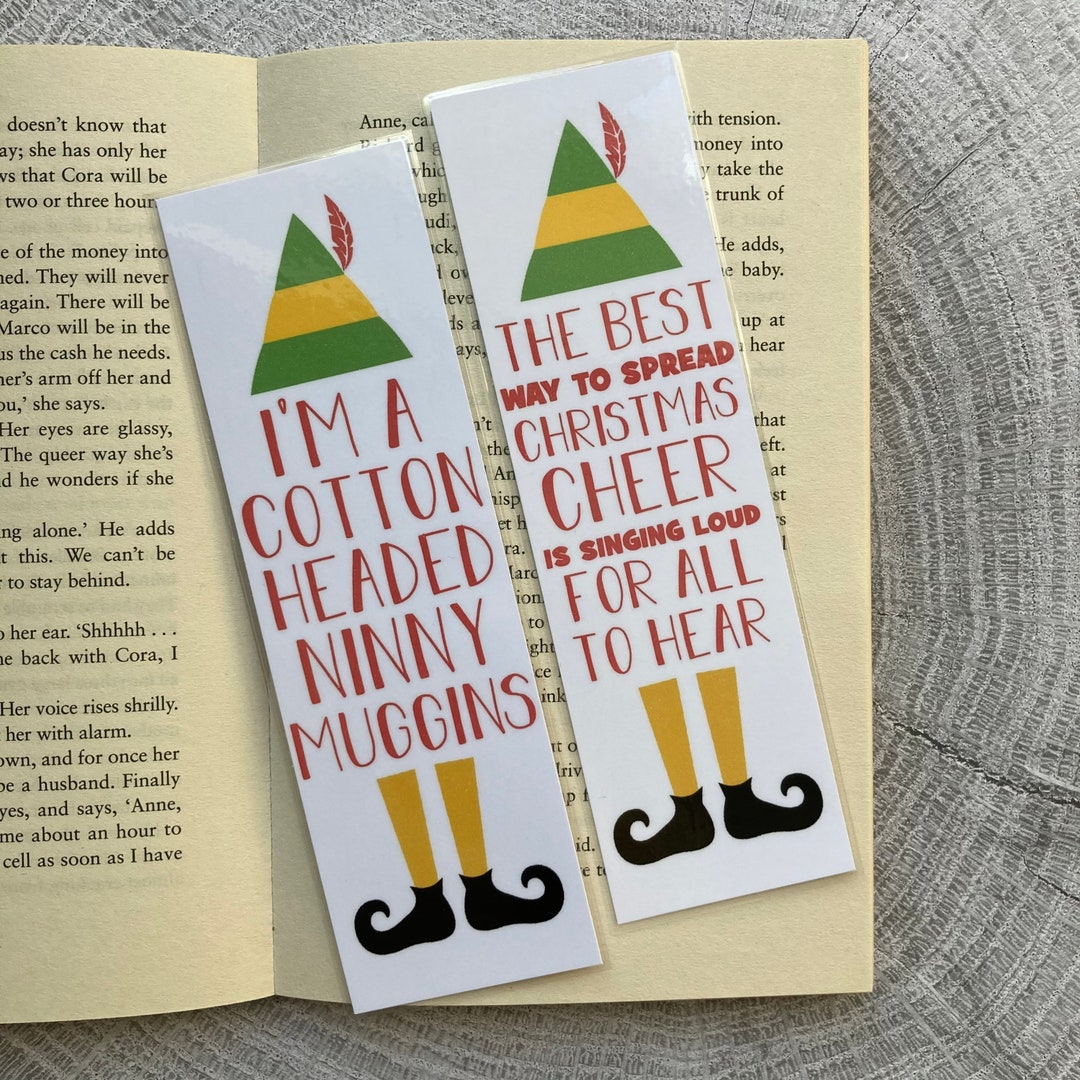 Buddy the Elf Bookmarks Christmas bookmarks Bookish Gift for Book Lover ...