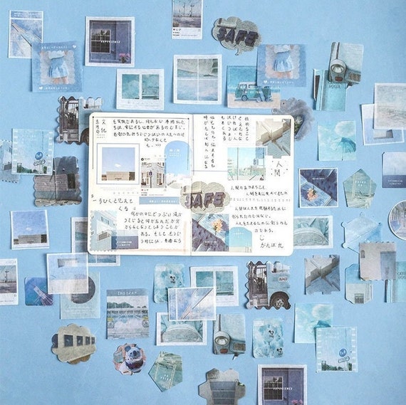 80 Mood Board Sticker Set Washi Paper Stickers for Bullet - Etsy