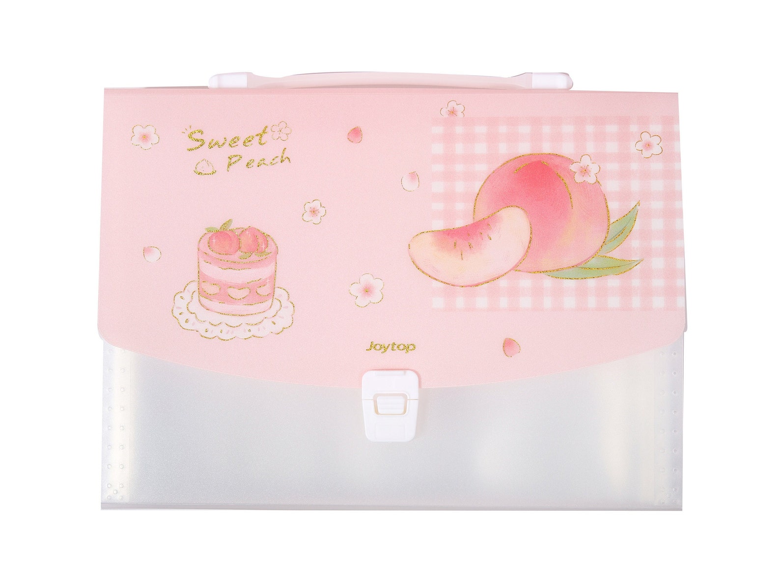 Cute Pink Peach File Folder 13 Pocket Folder Decorative - Etsy